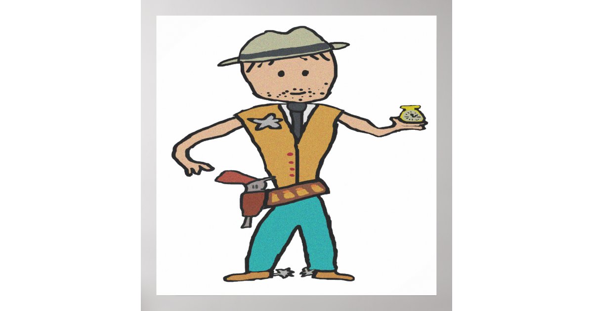 Wild West Sheriff Poster | Zazzle