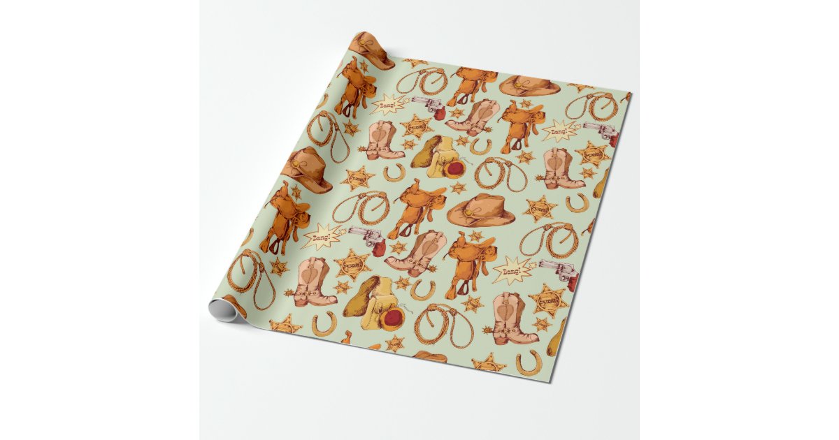 Wild West Wrapping Paper | Zazzle
