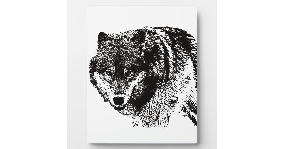 Wild Wolf Plaque | Zazzle