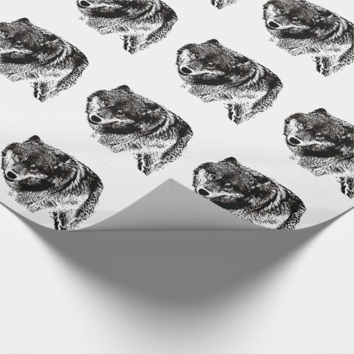 Wild Wolf Wrapping Paper | Zazzle
