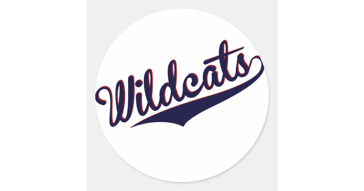 Wildcats Classic Round Sticker | Zazzle