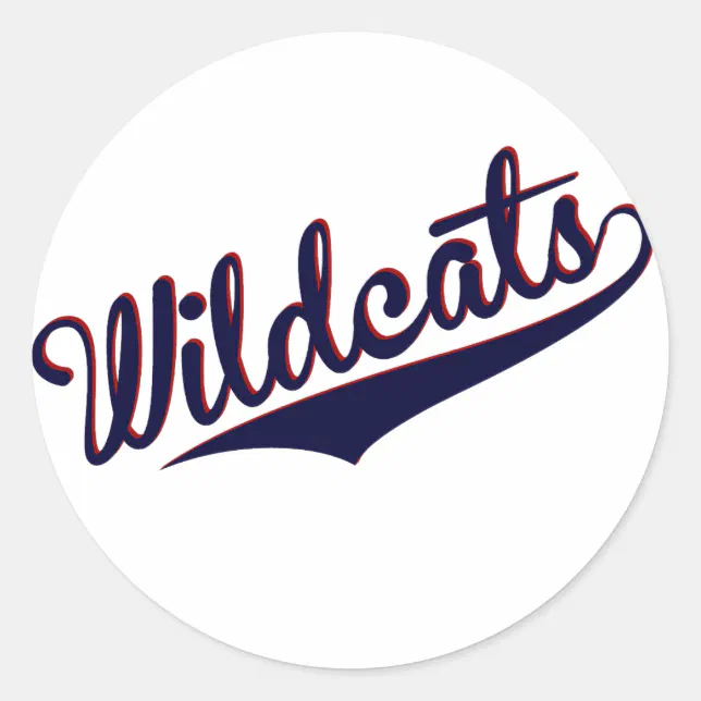 Wildcats Classic Round Sticker | Zazzle