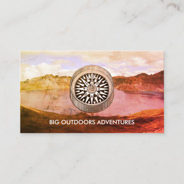 Wilderness Adventure Trip Guide Business Card | Zazzle