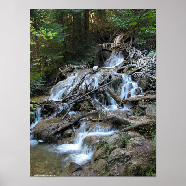Wilderness Waterfall Poster | Zazzle