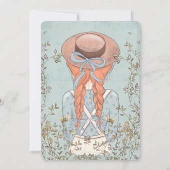 Wildflower Anne of Green Gables Birthday Invitation | Zazzle