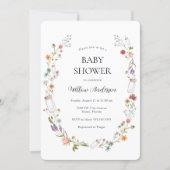 Wildflower Baby Shower Invitation | Zazzle