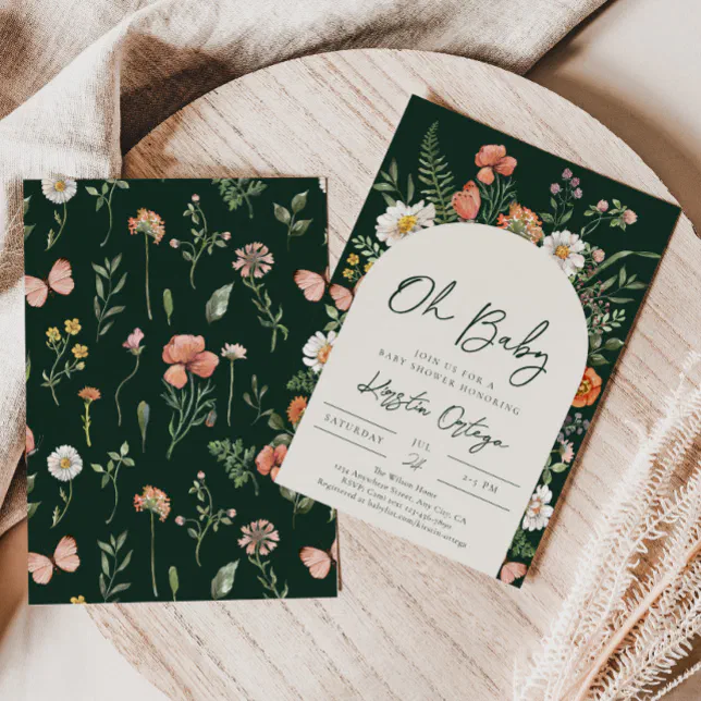 Wildflower Baby Shower Invitations | Wildflower | Zazzle