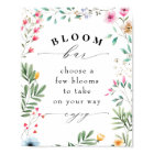 Wildflower Bloom or Flower Bar Sign | Zazzle
