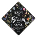 Wildflower 'Bloom with Grace' Graduate Graduation Cap Topper | Zazzle