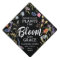 Wildflower 'Bloom with Grace' Graduate Graduation Cap Topper | Zazzle