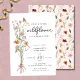 Wildflower Boho Garden Theme Girl 1st Birthday Inv Invitation | Zazzle