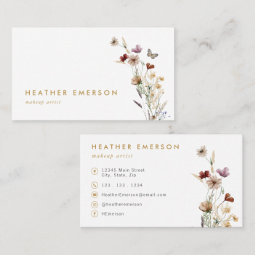 Wildflower Business Card | Zazzle