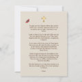 Wildflower & Butter Funeral Memorial Prayer Note Card | Zazzle