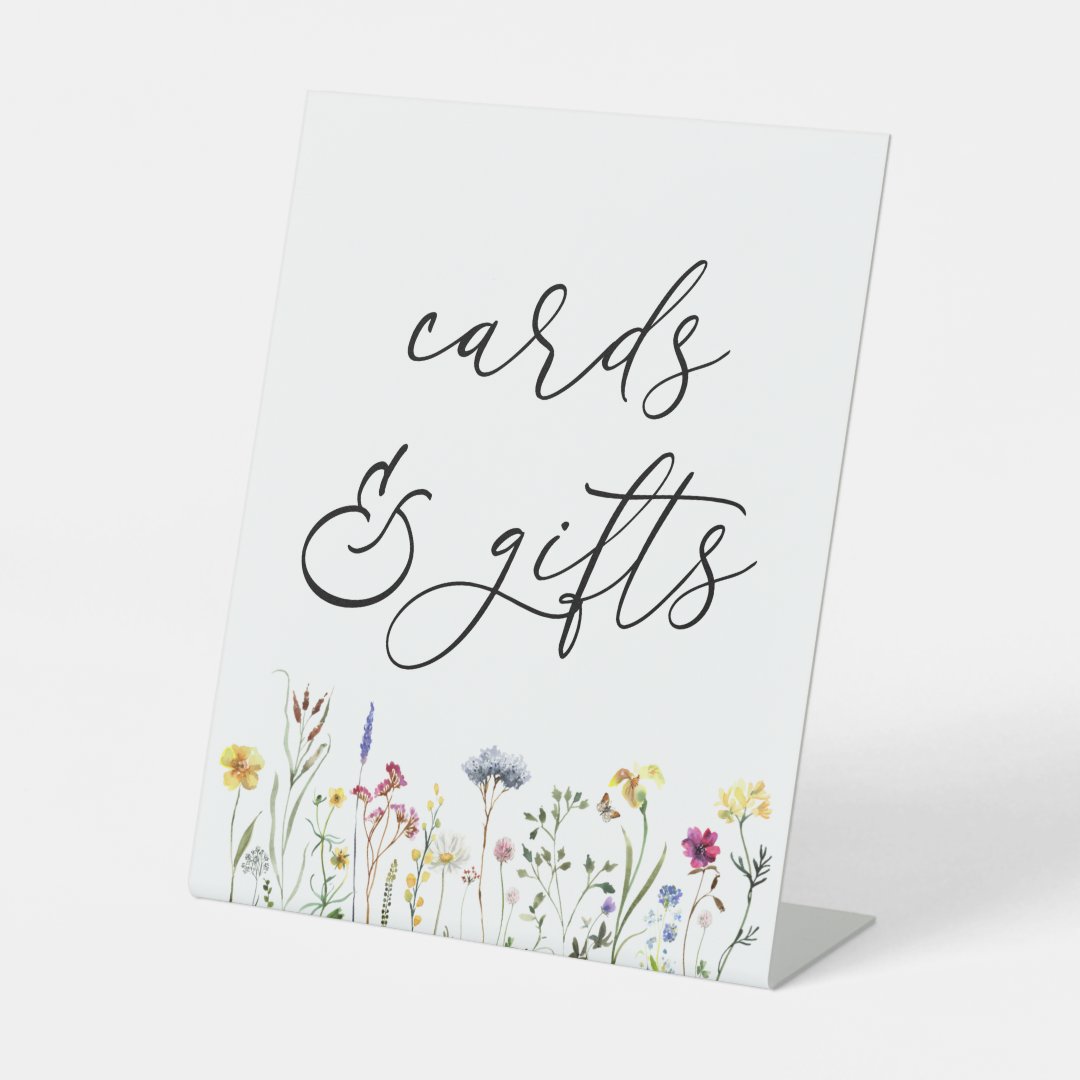 Wildflower Cards and Gifts Sign | Zazzle
