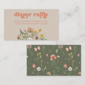 Wildflower Diaper Raffle Card | Zazzle