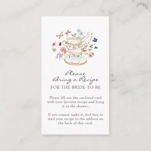 Wildflower Enclosure Card | Zazzle