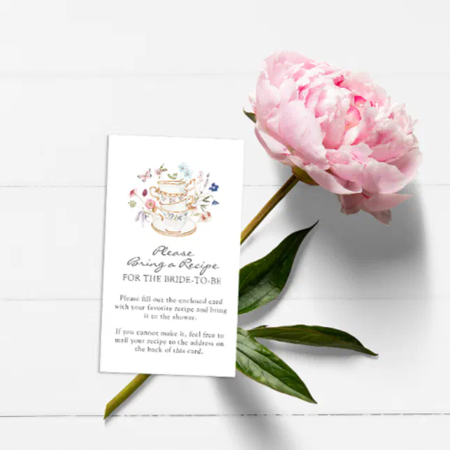 Wildflower Enclosure Card | Zazzle