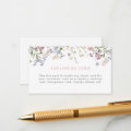 Wildflower Enclosure Card Custom Insert Floral | Zazzle