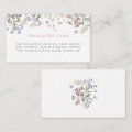 Wildflower Enclosure Card Custom Insert Floral | Zazzle