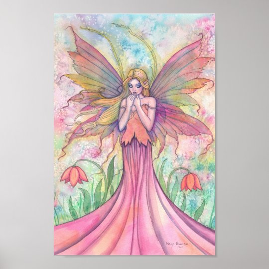 Wildflower Fairy Poster Print | Zazzle.com
