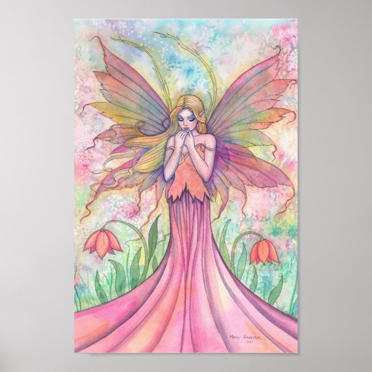 Wildflower Fairy Poster Print | Zazzle