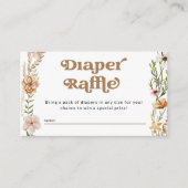 Wildflower Floral Baby Shower Diaper Raffle Enclosure Card | Zazzle