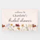Wildflower Floral Bridal Shower Welcome Banner | Zazzle