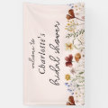 Wildflower Floral Bridal Shower Welcome Banner | Zazzle