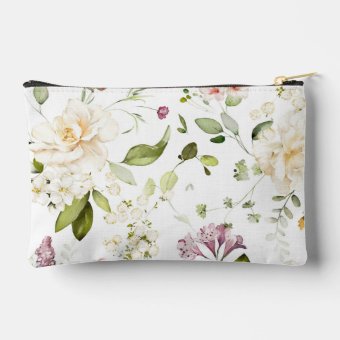 Wildflower Floral Cosmetic/Accessory Makeup Bag | Zazzle