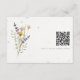 Wildflower Floral Garden QR Code Wedding Details Enclosure Card | Zazzle