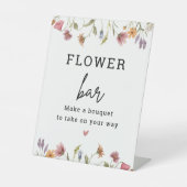 Wildflower Flower Bar Flower Station Sign | Zazzle