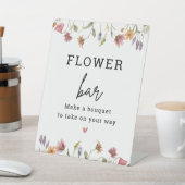 Wildflower Flower Bar Flower Station Sign | Zazzle