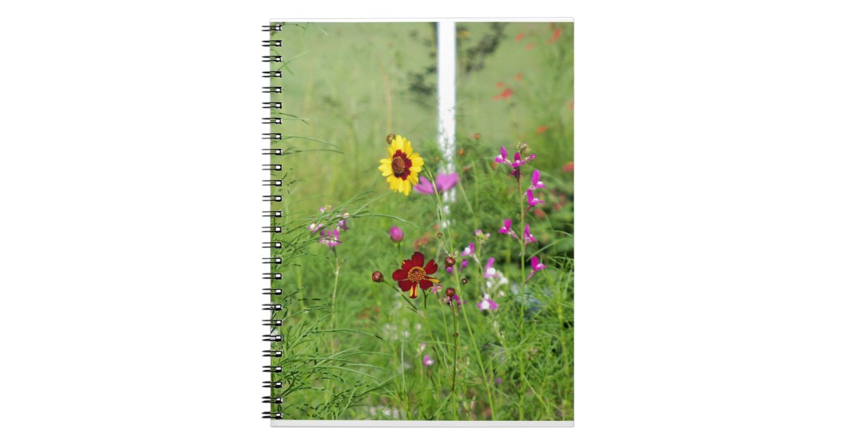 wildflower garden notebook | Zazzle