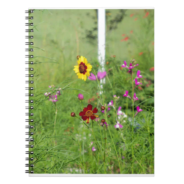 wildflower garden notebook | Zazzle
