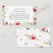 Wildflower Graduation Future Plans Insert Card | Zazzle