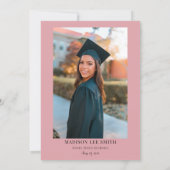Wildflower Graduation Party Invitation with Photo | Zazzle