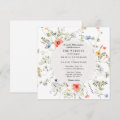 Wildflower Greenery Frame Invitation | Zazzle
