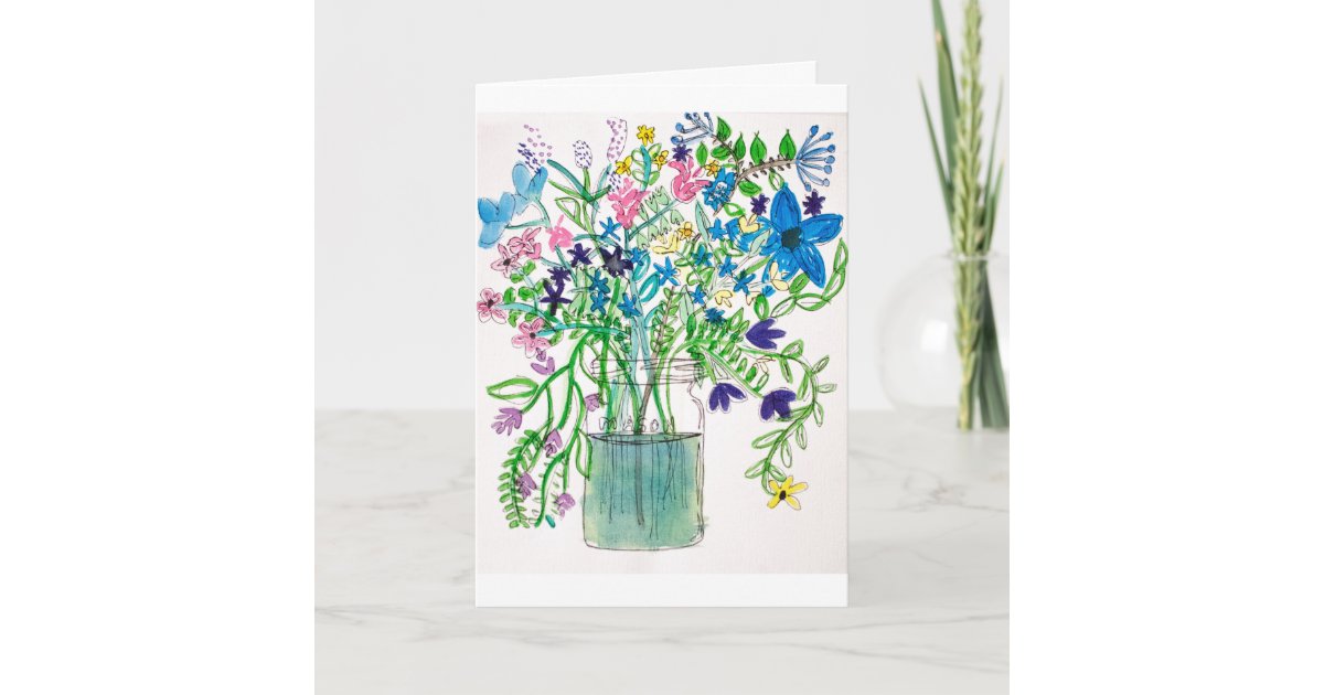 Wildflower Greeting Card | Zazzle