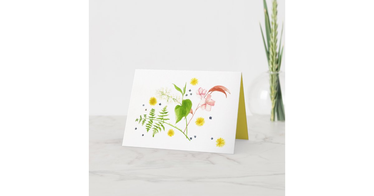 wildflower greeting card | Zazzle