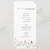 Wildflower Meadow Menu | Zazzle
