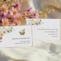 Wildflower Photo Graduation Party Enclosure Card | Zazzle