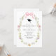 Wildflower Pink Bow Graduation Party Invitation | Zazzle