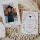 Wildflower Pink Bow Graduation Photo Party Invitation | Zazzle