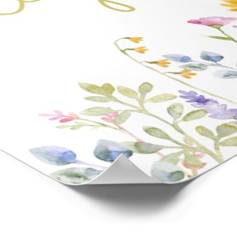 Wildflower Poster | Zazzle