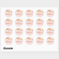 Wildflower Retro Floral first birthday Classic Round Sticker | Zazzle