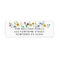Wildflower Return Address Label | Zazzle