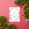 Wildflower Spring Summer Floral Baptism Foil Invitation | Zazzle