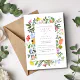 Wildflower Spring Summer Outdoor Wedding Invitation | Zazzle