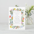 Wildflower Spring Summer Outdoor Wedding Invitation | Zazzle