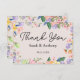 Wildflower Spring Thank You Card | Zazzle